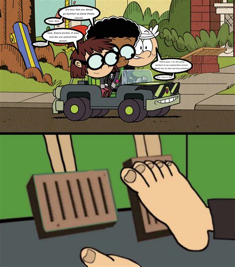 Lincoln Loud As David Steele Drives Barefoot By Stevenuniverserules On