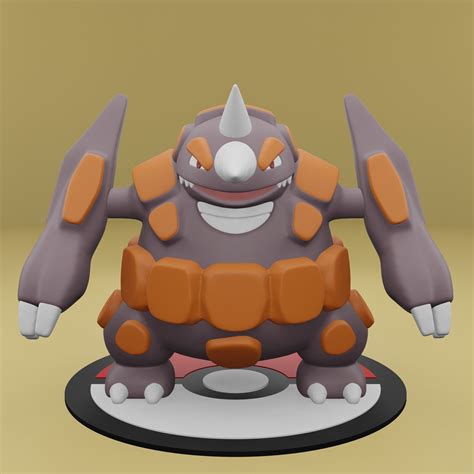 🐉 Pokemon No 464 Rhyperior・ Stl File For 3d Printing・cults