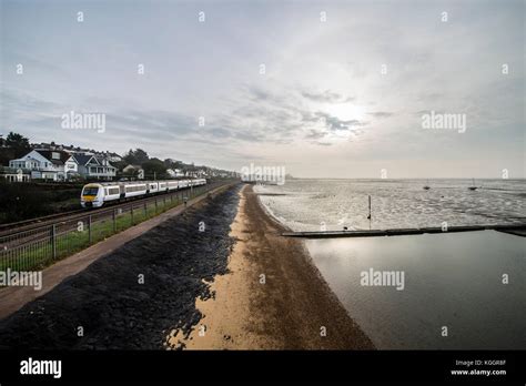 C2c Trenitalia Class 357 Railway Train Passing Seawall Thames Estuary