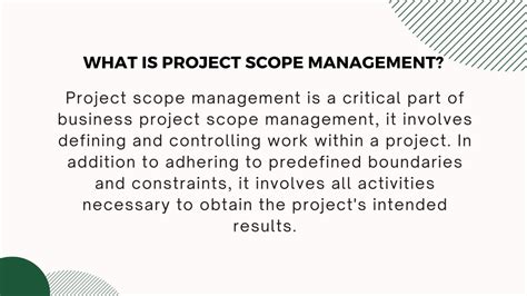 PPT Project Scope Management Defining Objectives And Deliverables PowerPoint Presentation