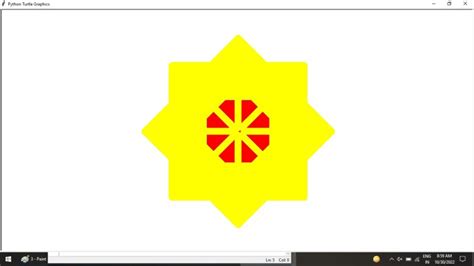 Python Program To Basic New Chopped Yel Design Using The Python