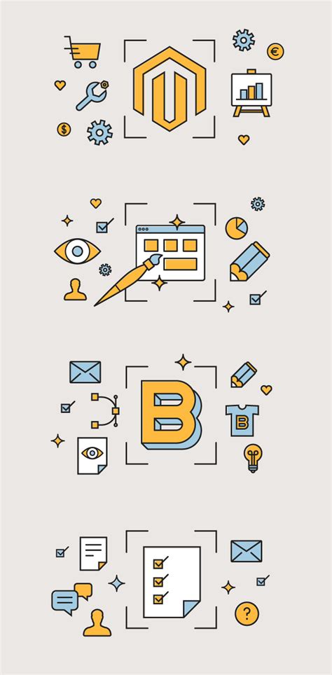 Magento Development Icons And Illustrations On Behance