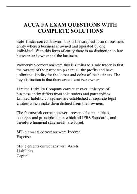 ACCA TESTS COMPILATION BUNDLE Stuvia US