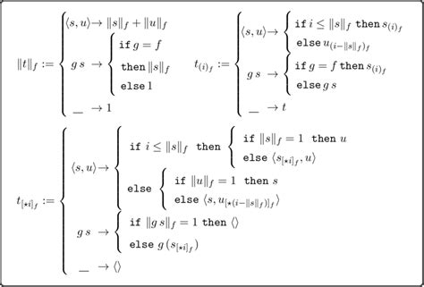 Specification Of Operators For The Length Of The Tuple Or Arguments
