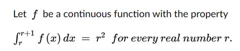 solved let be a continuous function with the property sr 1 f