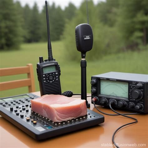 Ham Radio Antennas And Radio Waves Stable Diffusion Online