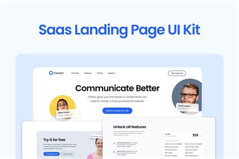 Saas Ui Ui Kit For Tailwind Css Landingfolio