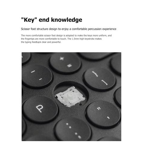 Miiiw Bluetooth Dual Mode Keyboard Keys Ghz Multi Compatible Wireless Portable For Macbook Ke