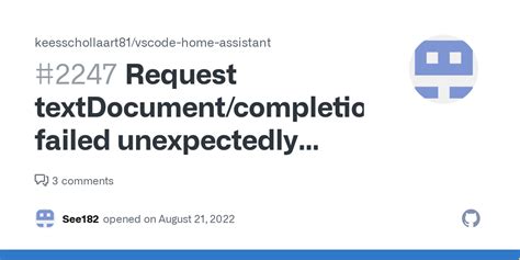 Request Textdocumentcompletion Failed Unexpectedly Without Providing