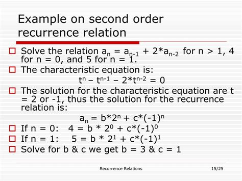 Ppt Recurrence Relations Powerpoint Presentation Free Download Id 498458