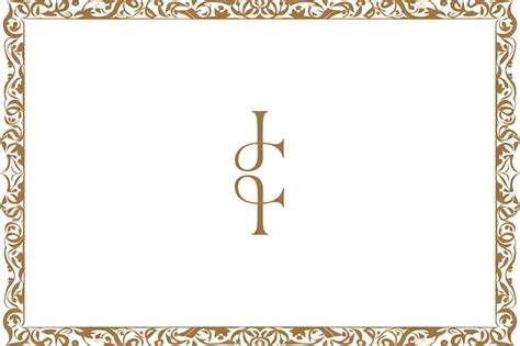 Premium Vector Decorative Rectangular Frame With Golden Patterns