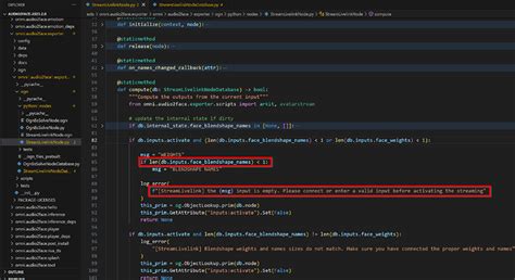 Audio2face 202320 Error Streamlivelink The Blendshape Names Input