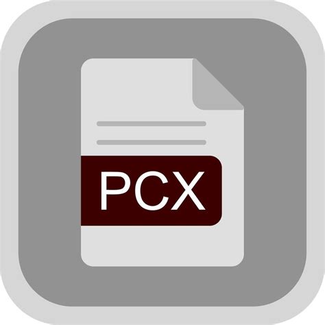 Pcx File Format Flat Round Corner Icon Design 43945331 Vector Art At Vecteezy