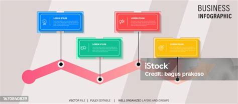 라인 스텝 인포그래픽 4가지 옵션 워크플로 다이어그램 원 타임라인 번호 인포그래프 프로세스 단계 차트 선형 벡터 인포그래픽