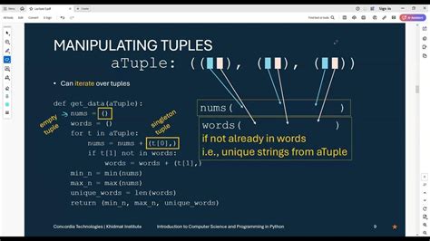 Intro To Cs And Python 5 Of 12 Tuples Lists Aliasing Mutability And Cloning Youtube