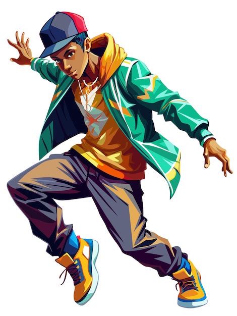 Premium Vector A Drawing Of A Man With A Hat On