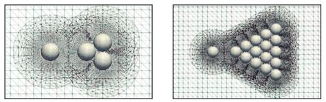 Initial Computational Grids And Position Of Spheres For Multiple