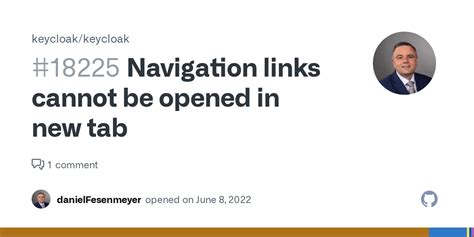 Navigation Links Cannot Be Opened In New Tab · Issue 18225 · Keycloak