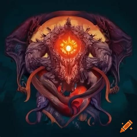 Logo For Daemon Hunting Season Board Game On Craiyon