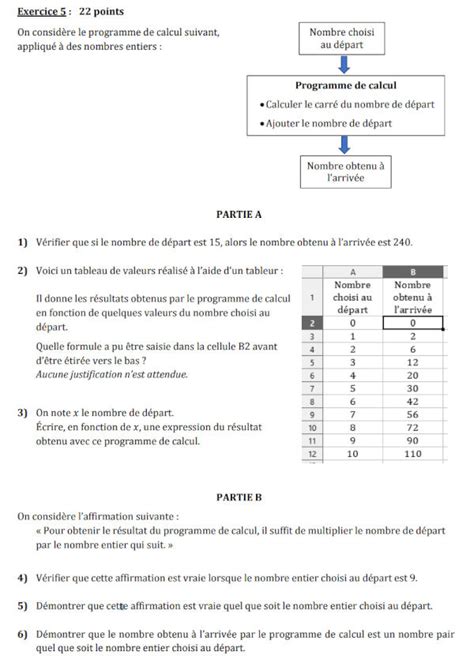 Utiliser Un Programme De Calcul Avec Des Nombres Entiers