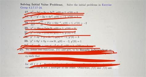 Solved Solving Initial Value Problems Solve The Initial