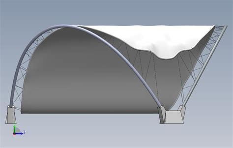 托多抛物线希珀贝利科双曲抛物面遮阳篷 solidworks 2013 模型图纸免费下载 懒石网