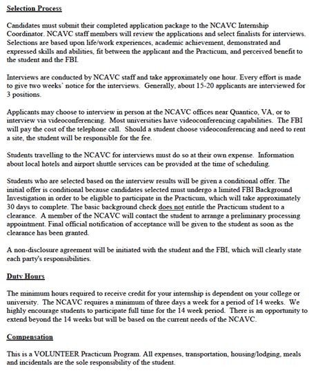 Fbi Behavioral Analysis Units Internship Opportunity George Mason Psychology Career Blog