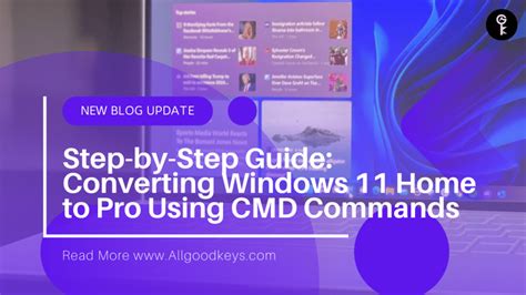 Step By Step Guide Converting Windows 11 Home To Pro Using Cmd Commands