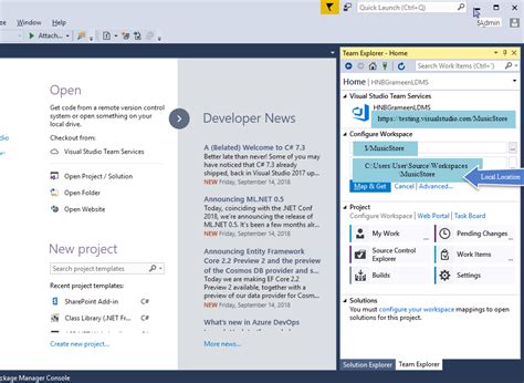 Tfs Connection From Visual Studio Rijwan Satya S Blog