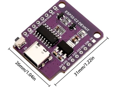Esp32 C2 Wifi Modul Esp32 C2 Esp8684 2mb Ch340 Pcb Antenna Usb C Tavir Webshop