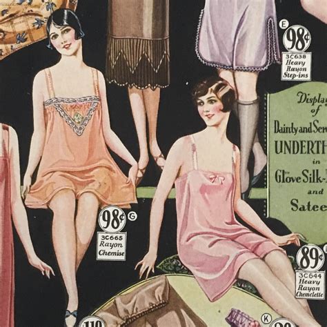 1920s Lingerie History Underwear Slip Bra Corset