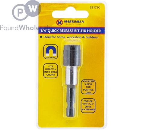 Wholesale Marksman 1 4 Quick Release Bit Fix Holder Pound Wholesale