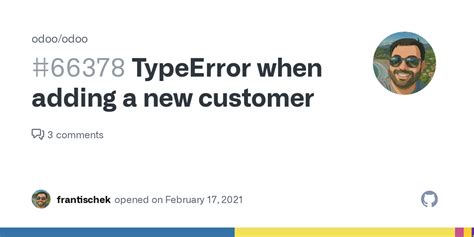 Typeerror When Adding A New Customer · Issue 66378 · Odooodoo · Github