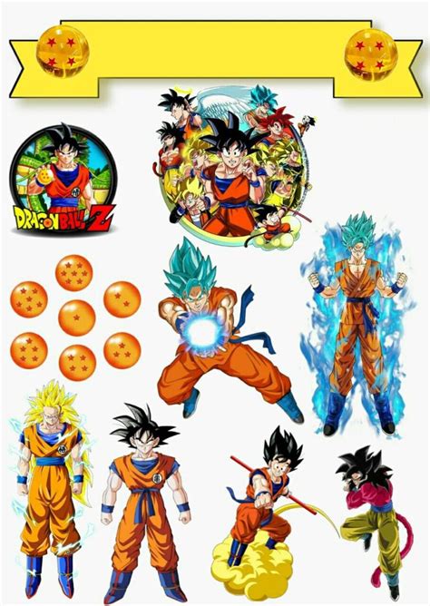 Goku Cake Topper Printable