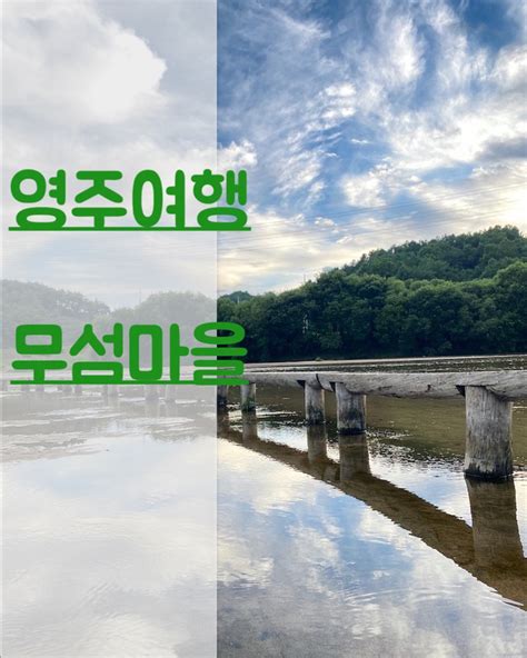 경북 영주 여행 영주 가볼만한곳 추천 무섬마을 외나무다리 초가카페에서 커피 한 잔의 여유 네이버 블로그