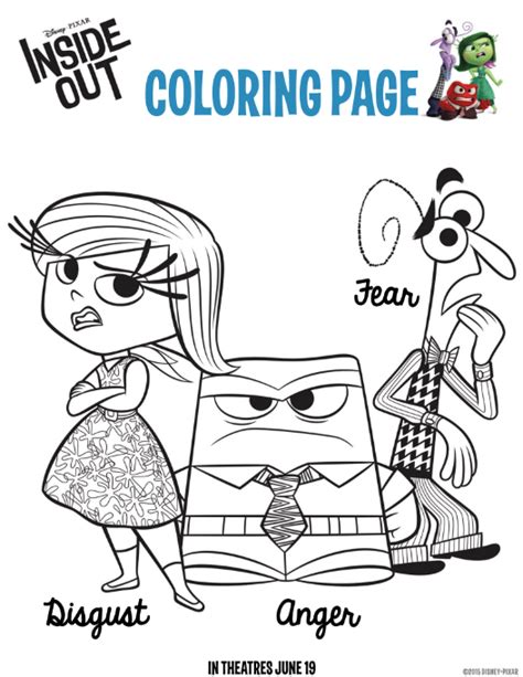 Inside Out Coloring Pages And Activity Sheets Desert Chica