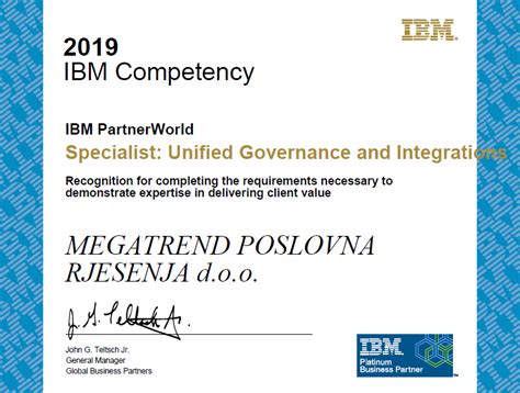 New Ibm Competency For Unified Governance And Integration Is Achieved