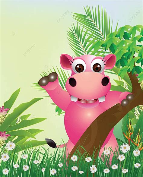 جذاب، فرس النهر، رسم كاريكتوري، باسم Clip Art Drawing Clip المتجه قصاصة فنية رسم مقطع Png