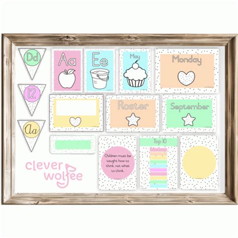 Class Theme Pastel Clever Wolfee