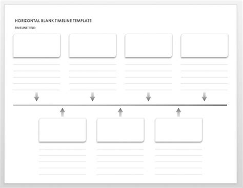Blank Timelines Are Useful For Teachers Doing School Projects With