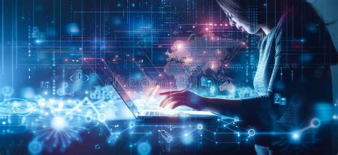 Software Developer Coding Cyber Security System Digital Technology Data Science Cloud Computing