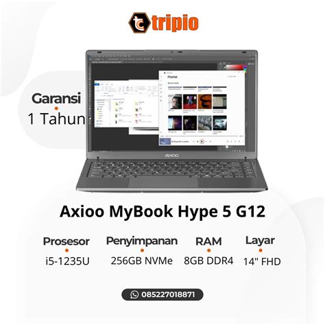 Axioo Mybook Hype G I U Gb Gb Tripio