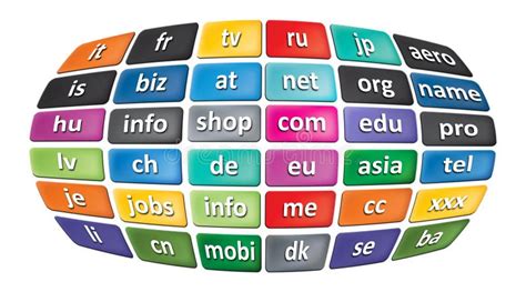 Country Code Top Level Domain World Map Stock Illustration Illustration Of Worldwide Domen