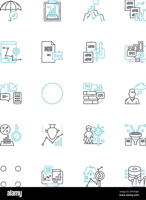 Examination Linear Icons Set Test Assessment Evaluation Analysis Inspection Quiz Survey