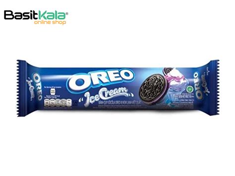 قیمت، مشخصات و خرید بیسکویت شکلاتی کرمدار با طعم بستنی بلوبری1196 گرمی