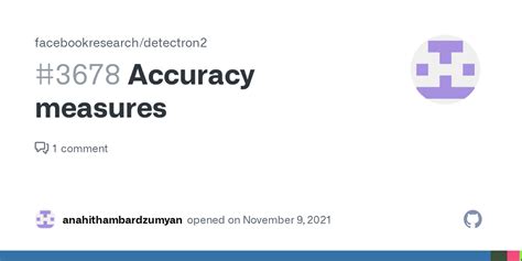 Accuracy Measures · Issue 3678 · Facebookresearchdetectron2 · Github