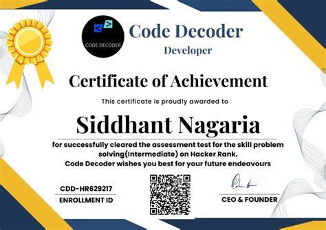 Siddhant Nagaria On Linkedin Awarded A Certificate Of Appreciation For