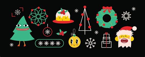 메리 크리스마스와 새해 복 많이 받으세요 배경 인사말 카드 포스터 휴일 표지를 위한 세트 타이포그래피와 계절 소원을 가진 크리스마스 템플릿은 웹 소셜 미디어 인쇄를 위한