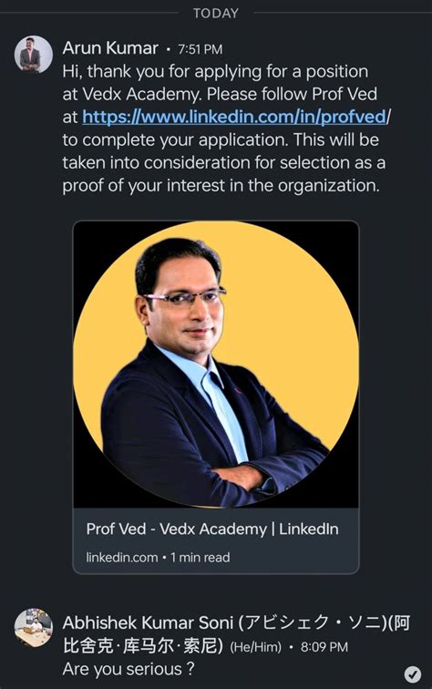 abhishek kumar soni アビシェク・ソニ 阿比舍克·库马尔·索尼 on linkedin social vedx