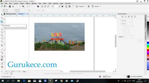 Cara Crop Di Corel Gurukece Com